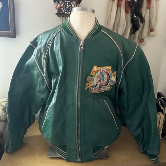 Avirex | Jackets & Coats | Rare Avirex Leather Varsity Jacket Alaska ...
